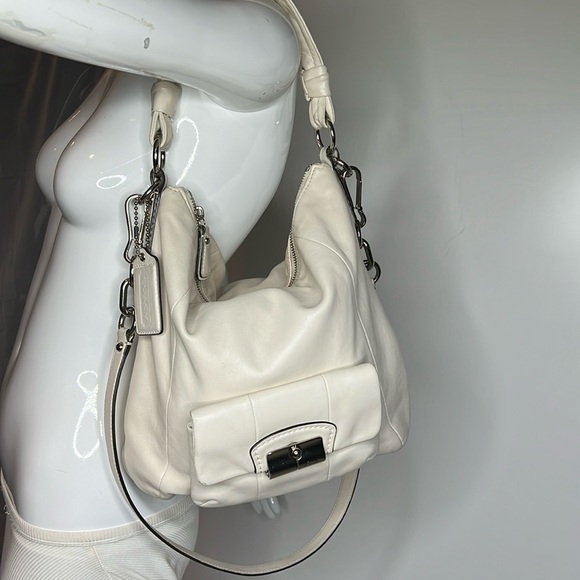 Coach | Bags | Coach Off White Kristin Leather Convertible Shoulder ...